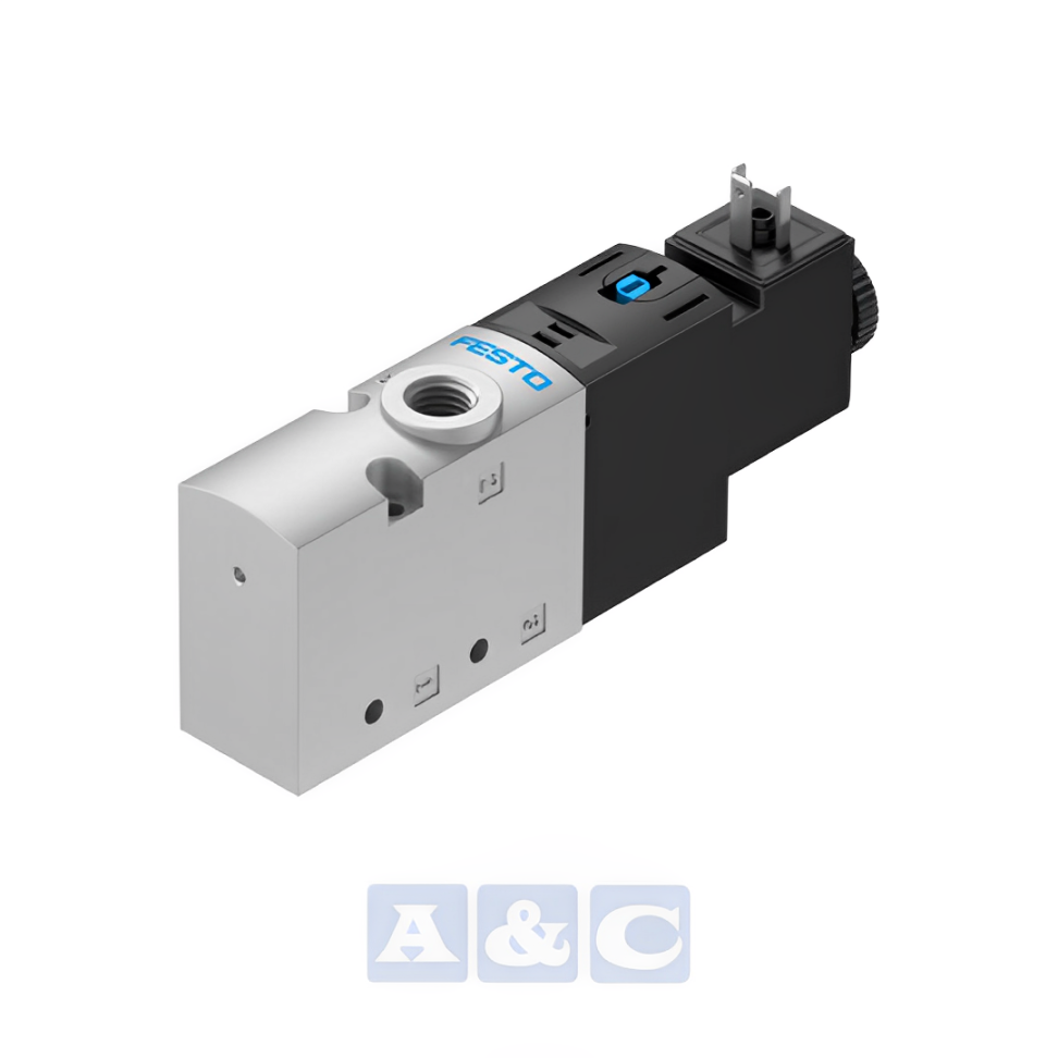Electroválvula 3/2 vías, normalmente abierta, monoestable FESTO - A&C ...